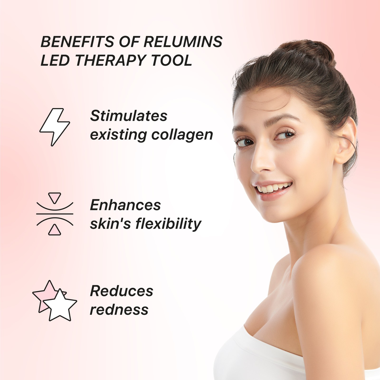 New Relumins RF/LED Therapy Tool - 6 Function LED Treatment for Perfect ...