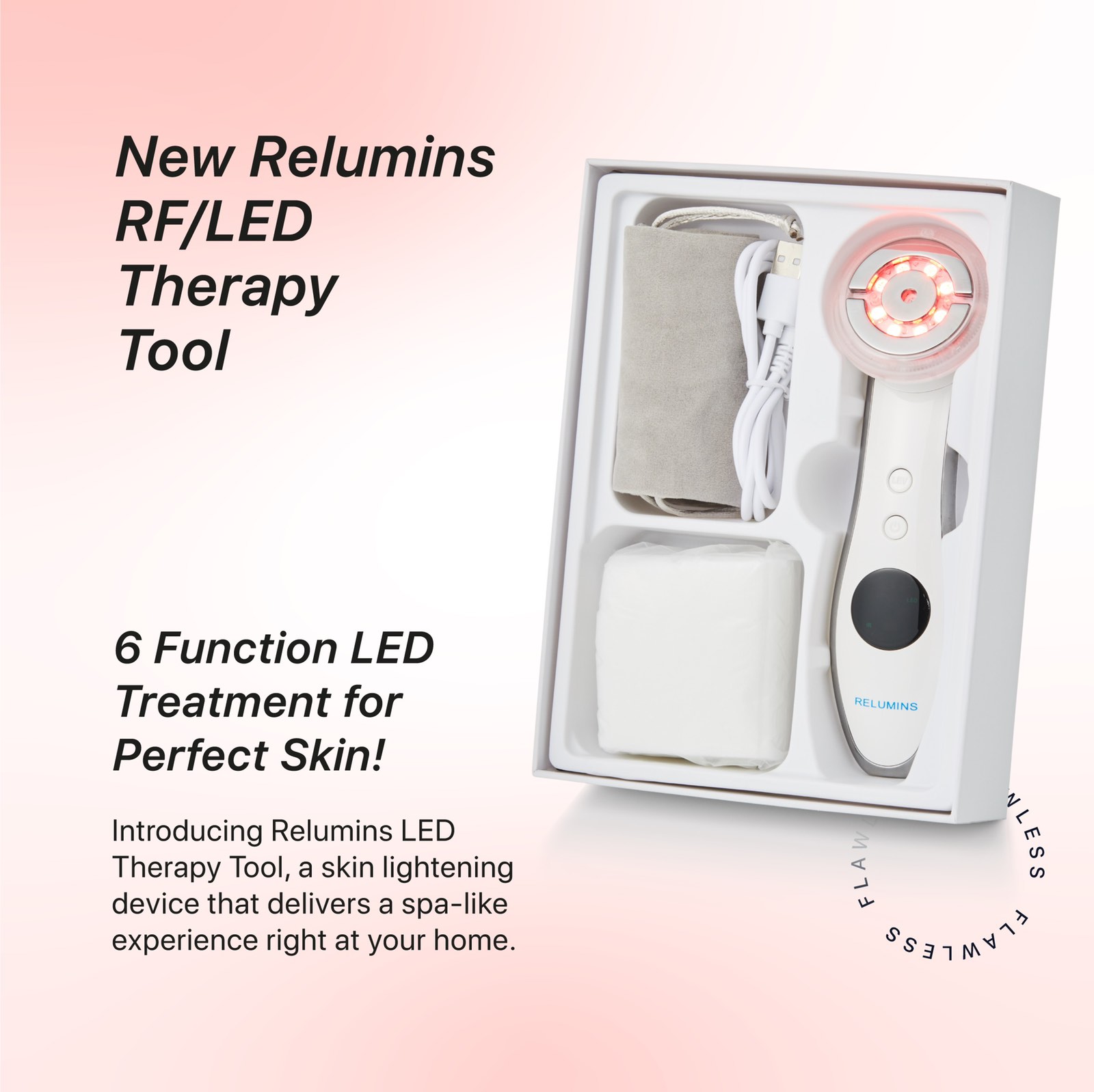 New Relumins RF/LED Therapy Tool - 6 Function LED Treatment for Perfect ...